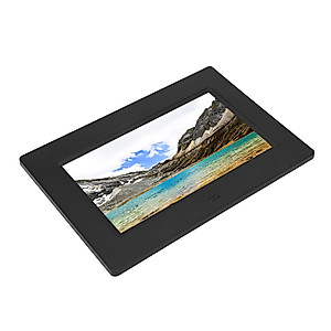 HD Digital Photo Frame, Slideshow 7 Inch IPS Screen Support USB 100‑240V Electronic Album with Remote Control for Wedding Party (US Plug)