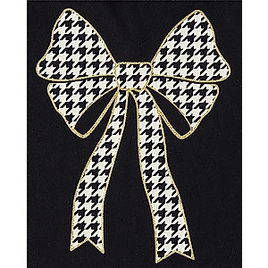 The Children's Place,and Toddler Girl Long Sleeve Fashion Shirts 4-Pack,Black | Classic RED 1 | Large Roses_Black | Rocker Plaid_Simply White,18-24 Monts