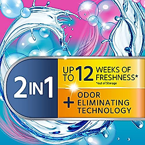 Purex 4-in-1 Laundry Detergent Pacs, Mountain Breeze, 70 Count + Purex Crystals in-Wash Fragrance and Scent Booster, Fresh Vibes, 21 Ounce, 4 Count