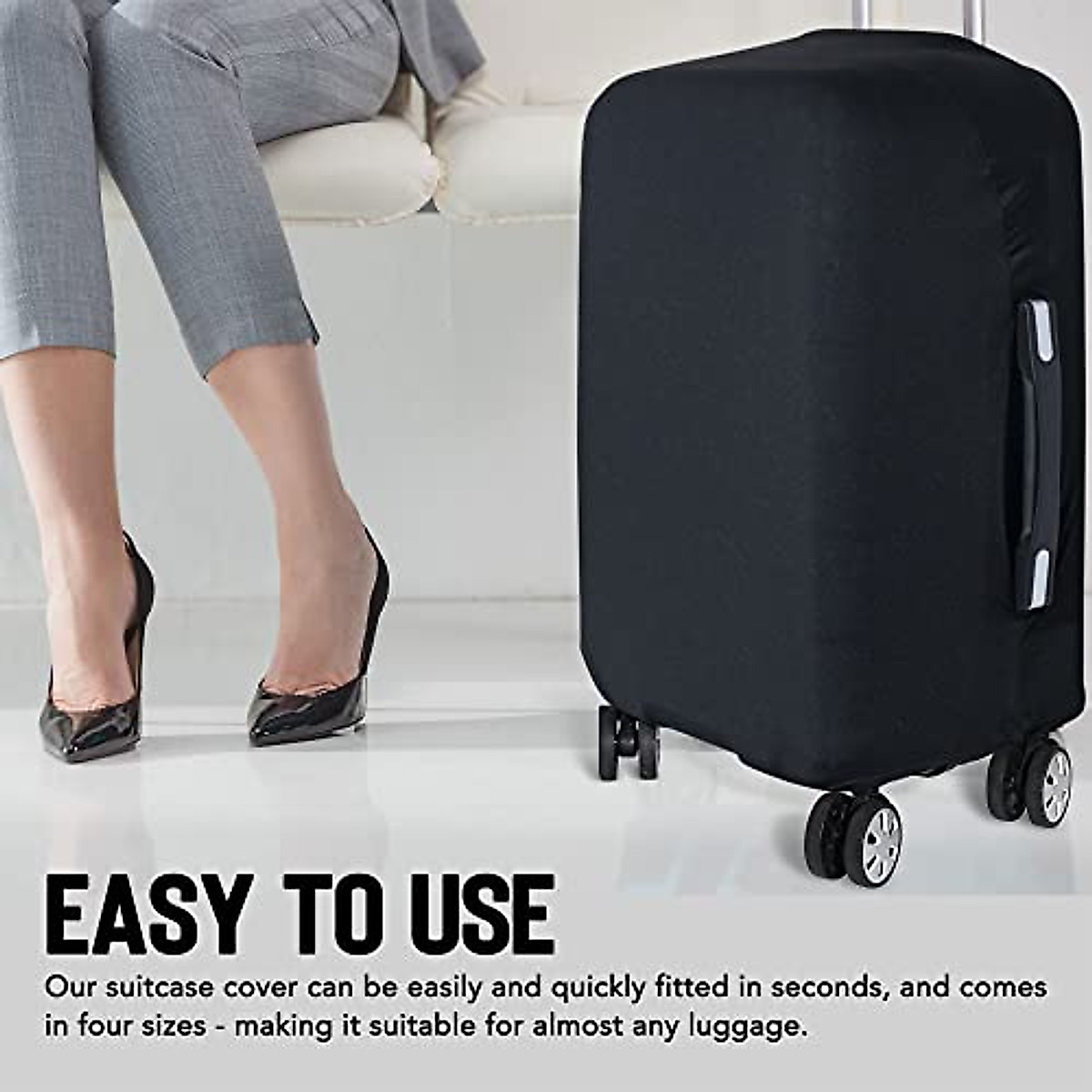STROMGUARD Travel Luggage Cover I TSA approved Suitcase Protector I Luggage Covers for Suitcase I Suitcase cover Bag I Luggage protector I Durable & Washable I carry on luggage cover protector