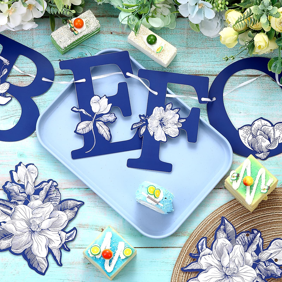 Jollyboom Something Blue Before I Do Banner for Women Girl, Something Blue Bridal Shower Decoration NO DIY Reqired Banner for Bridal Shower Bachelorette Engagement Wedding Party