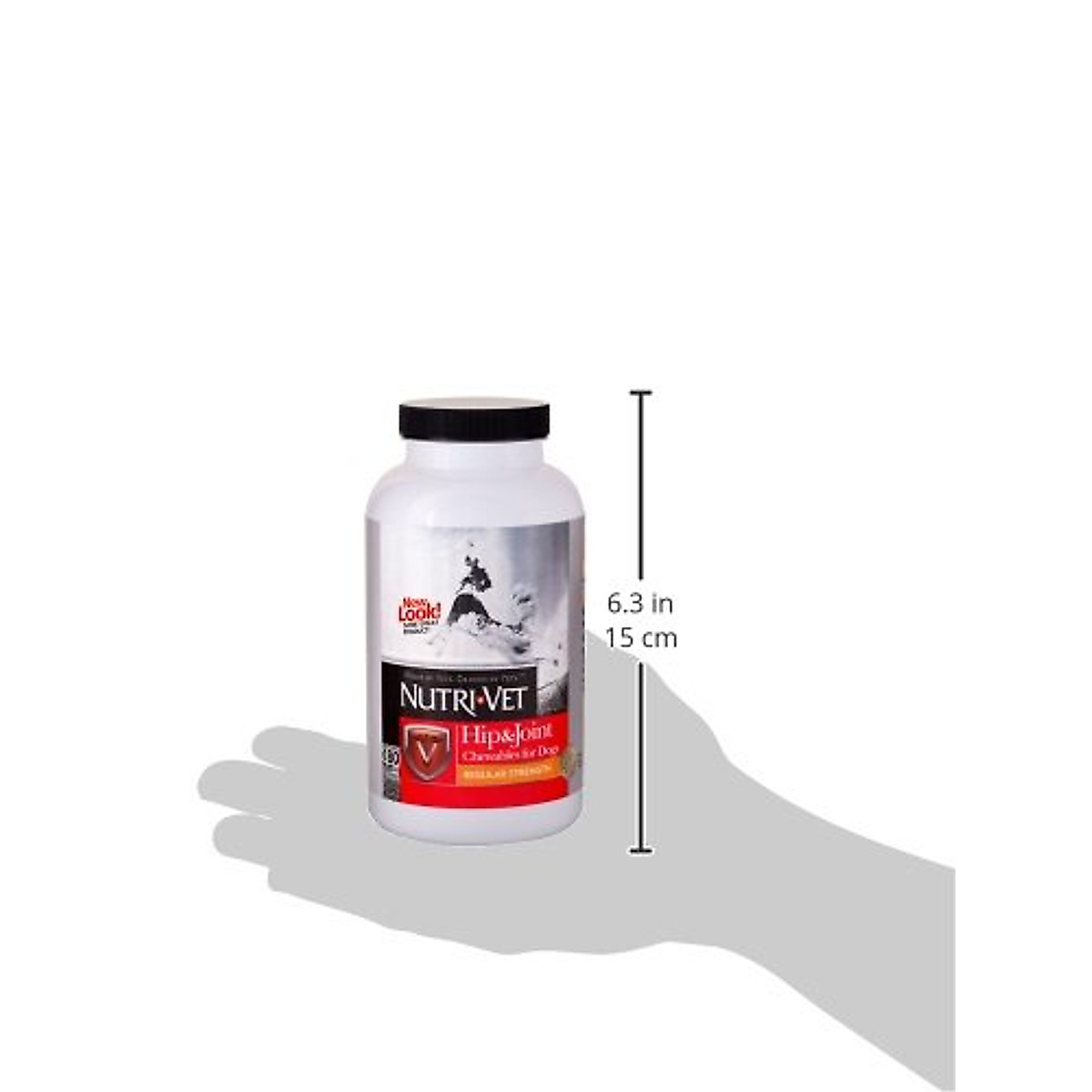 Nutri-Vet Hip & Joint Chewable Dog Supplements - Formulated with Glucosamine & Chondroitin for Dogs - 180 Count