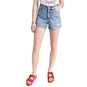 Levi's Women's 80s Mom Shorts, Chatterbox, Blue, 26