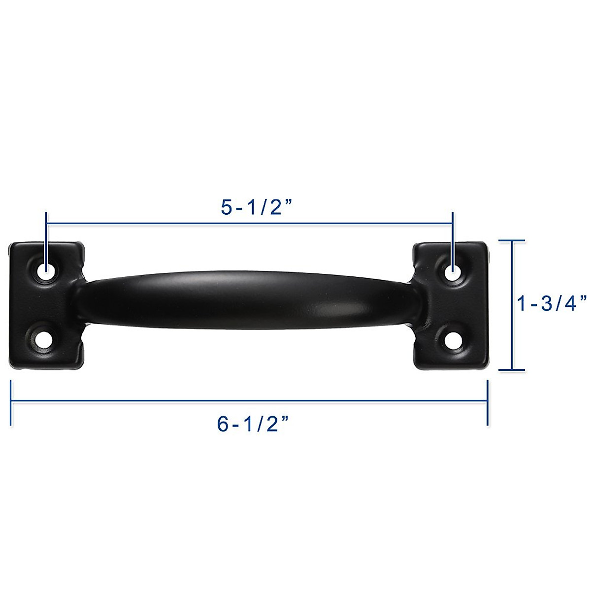 LIZAVO V171 6-1/2" Pulls in Black- 2 Pack