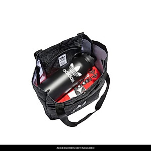 adidas Originals Simple Tote Bag, Monogram AOP-Black/White, One Size