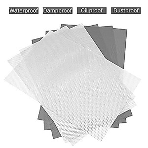 3 Rolls Cabinet Mat Drawer Liner Refrigerator Mat Pad For Kitchen Home, 17.7 x 59 Inch Transparent