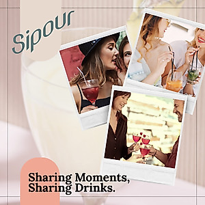 Nick and Nora Cocktail Glasses – Coupe Glasses Set of 4, Large Martini Glasses – Hand-Blown Lead-Free Crystal Glasses for for Any Drink (8.1 oz)