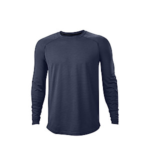 EvoShield Men's Standard Pro Team Training Long Sleeve, Navy, Small