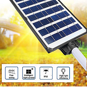 SISHUINIANHUA 200W/400W/600W/800W LED Solar Light Garden Outdoor Solar Street Wall Light PIR Motion Sensor Security Lamp+Remote Control,800w