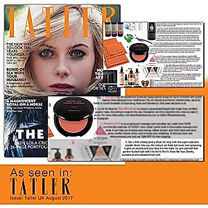 Elizabeth Mott Natural Pink Blush Makeup - Show Me Your Cheeks Blush Natural Glow - Cruelty Free - Buildable & Blendable Cheek Blush with a Light Shimmer - Compact Blusher, Peach Pink