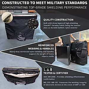 Mission Darkness EMP Protection Faraday Bag Collection Includes Military-Grade XL Faraday Bags for Generators and Solar Panels // RF Shielding, EMP/CME Protection, Preparedness, Security