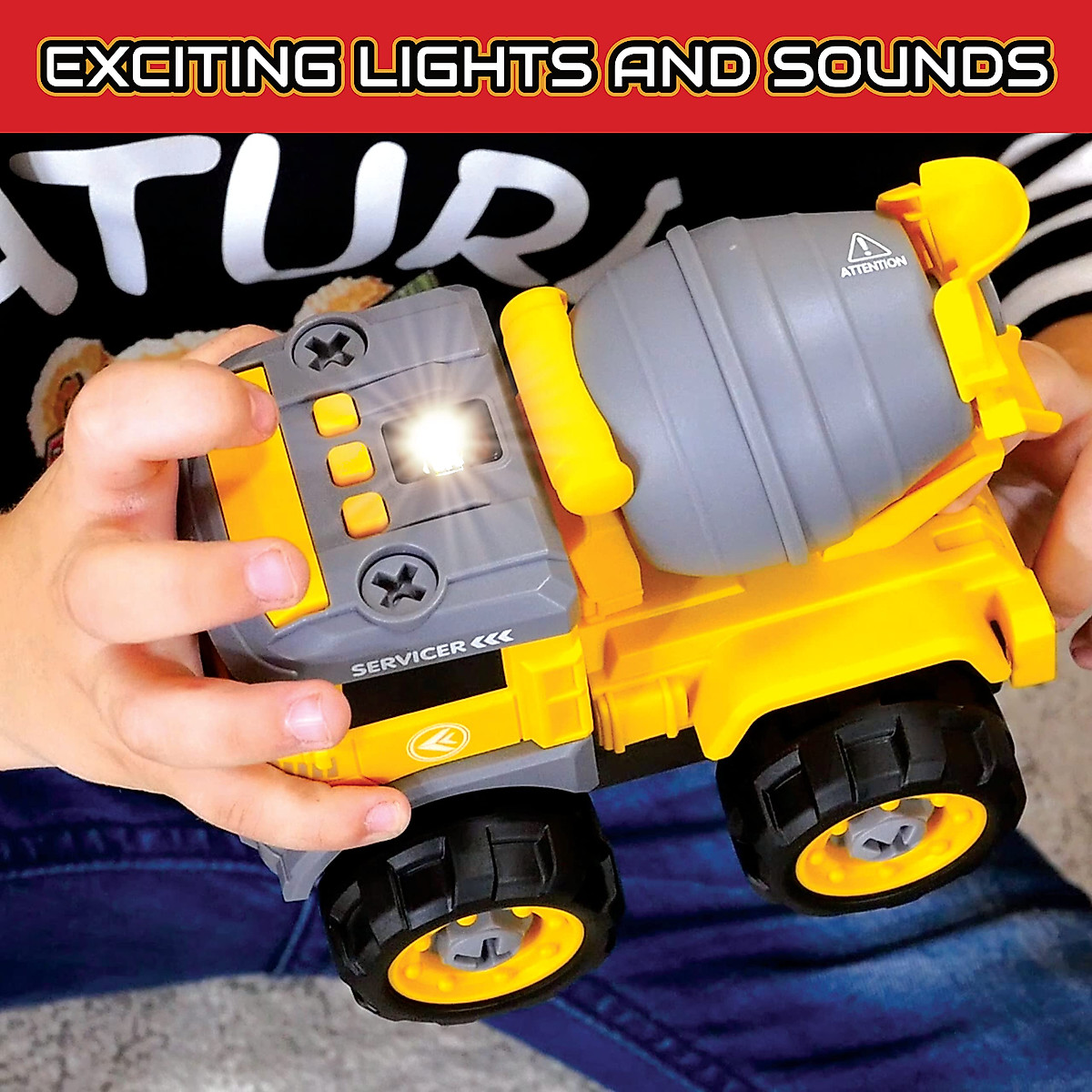 5-in-1 Take Apart Construction Toys and DIY Engineering Playset with Remote Control and Electric Screwdriver. For Toddler Boys Kid Child who loves tools and construction equipment. 3 4 5 6-Year-Olds.