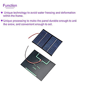 DMiotech 12V 1.5W 115mm x 90mm Mini Solar Panel Cell for DIY Electrical Power Project