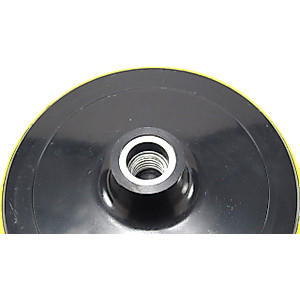 Elitexion 6 inches Backing Plate for Polishing Buffering Soft Wool with Hook and Loop Pad - 5/8 inch TPI Spindle