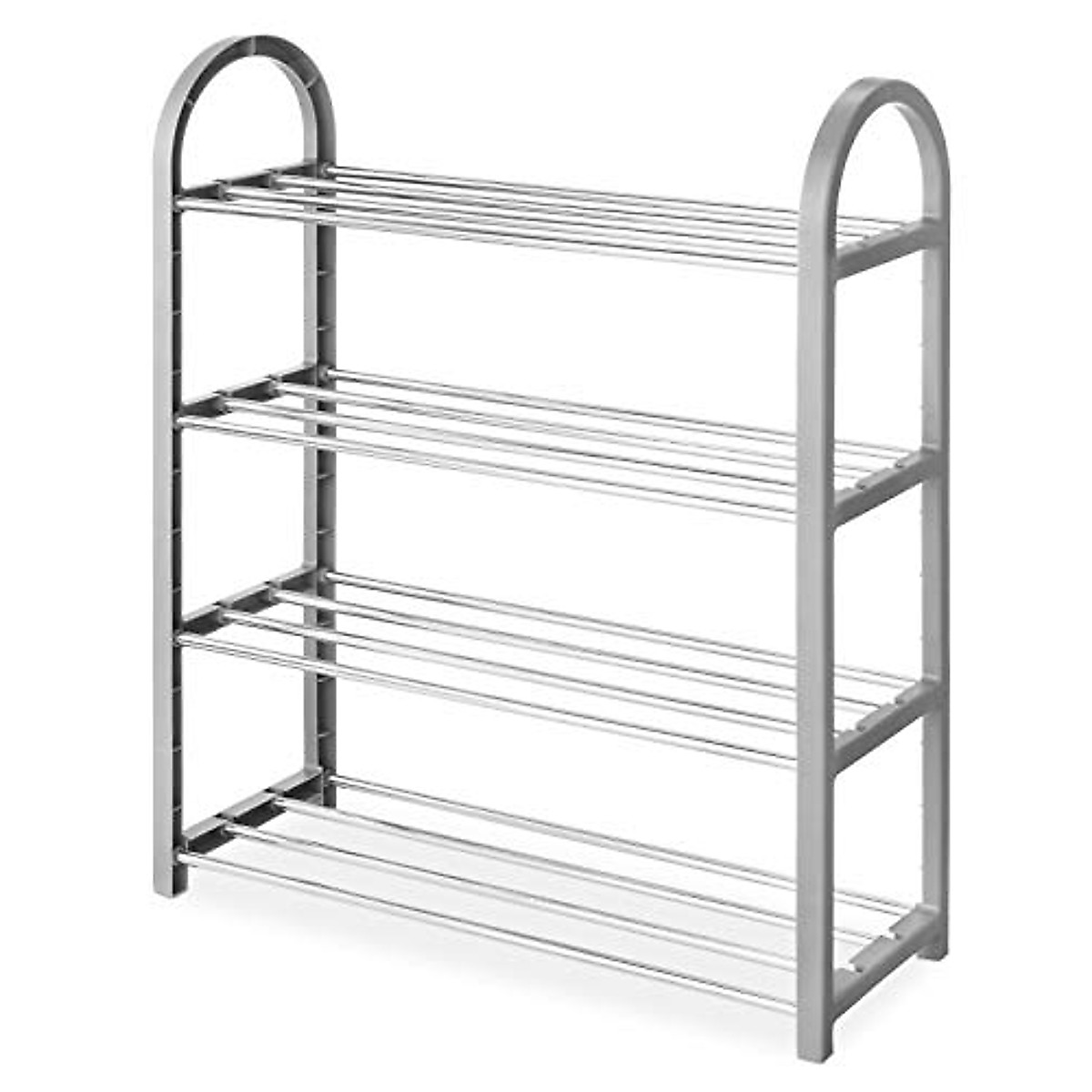 Whitmor 4-Tier Compact Closet Shelves, Gray