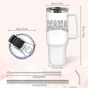 Personalized Baseball Mama Tumbler 40oz, Baseball Mom Gift Ideas, Baseballs Coffee Travel Mug, Mother's Day Gift, Gifts For Moms, Mother's Day Tumbler, New Moms Gifts, Birthday
