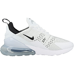 NIKE Men's Air Max 270 Sneaker, White White Black White 100, 9.5