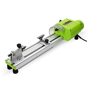 Onetuon Mini Wood Lathe Benchtop MICRO Woodturning Lathe Grinding Polishing Beads Drill Rotary Tool Set Variable Speed (Standard)