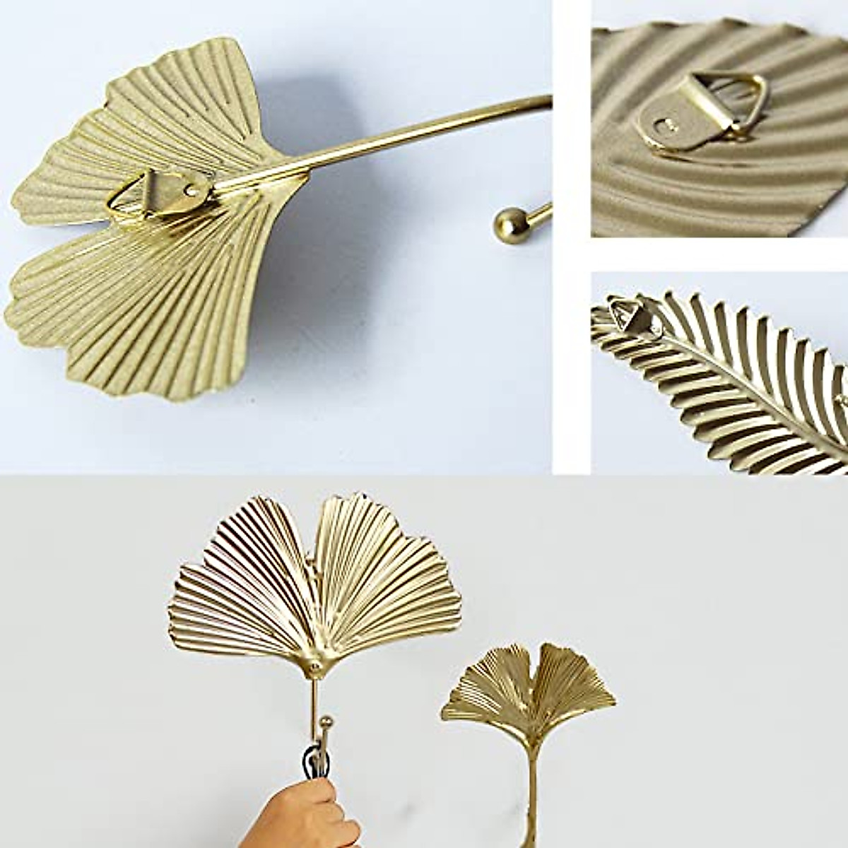 2Pcs Luxury Decorative Wall Hook/Heavy Duty Wall Coat Key Hooks/Wall Mounted Hooks for Hanging Coat Robe Bag Scarves Towels Hat Purse #16