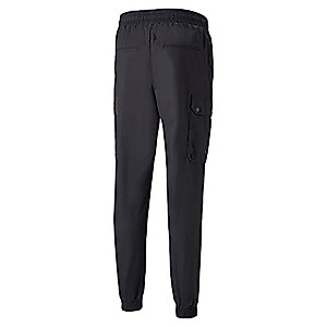 PUMA Mens Pd Cargo Pants Casual Drawstring - Black - Size M