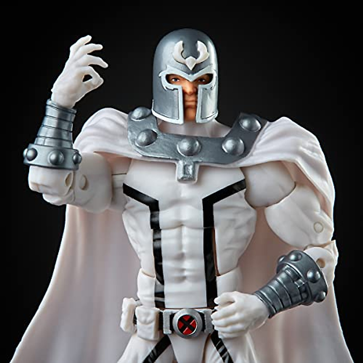 Marvel Hasbro Legends Series X-Men 6-inch Collectible Magneto Action Figure Toy, Premium Design and 2 Accessories, Ages 4 and Up, White