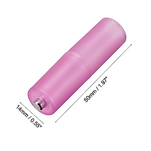uxcell AAA to AA Battery Adapter Battery Converter Cases Holder Shell with Metal Contacts on One Bottom Purple 8 Pcs