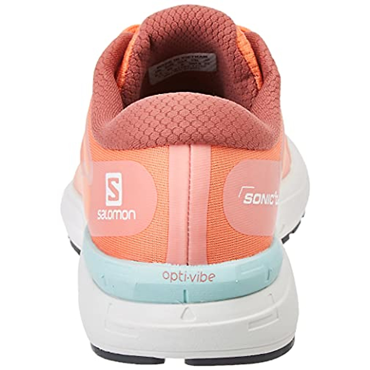 Salomon Sonic 4 Confidence Running Shoes for Women, Persimon/White/Ebony, 7