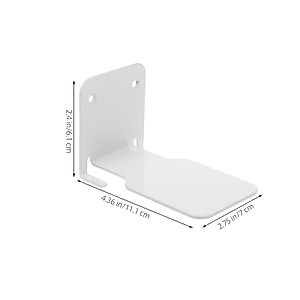 RORPOIR 4pcs Invisible Bookshelf Book Shelves Bookshelfs Wall Hanging Storage Shelves Book Stand Storage Racks Floating Book Mounted Shelf Invisible Book Shelf Wrought Iron White