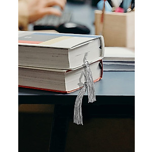 WIRESTER Set of 5 Paper Bookmarks with Tassel for Students, Reader, Teachers, Book Lovers - Cute Dog Breeds (Bulldog, Puppy Dog, Chihuahua, German Shepherd, Siberian Husky, Retriever, Basset Hound)