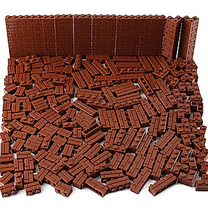 Feleph 260 Pieces Masonry Profile Bricks Set Multicolor Building Blocks for Wall MOC Parts and Pieces Diverse Bulk Toy Set Compatible with Major Brands