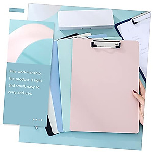 Ciieeo 2Pcs Writing pad Artist Drawing Board Document clipboard Magnetic Suction Clipboard Small Plastic clipboards Exam Paper Clips Conference Note pad Hard Plastic ID Folder Office pp
