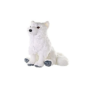 Wild Republic Arctic Fox Plush, Stuffed Animal, Plush Toy, Gifts for Kids, Cuddlekins 12 Inches