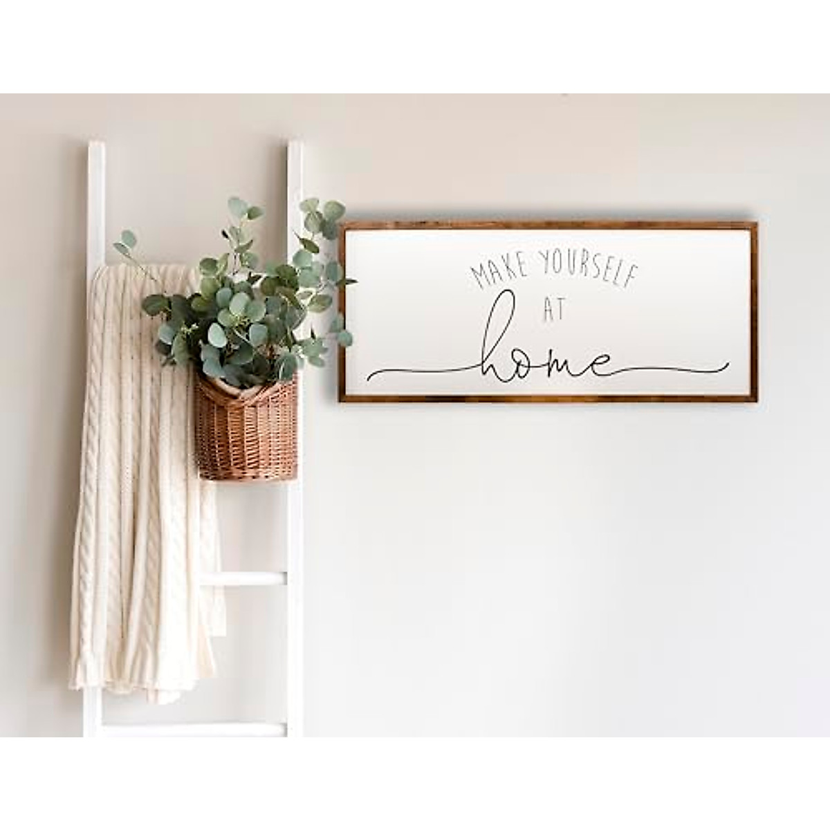 10x20 inches, Guest Room Decor - Entryway Decor - Make Yourself At Home Sign - Make Yourself At Home Sign - Guest Room Sign - Be Our Guest Sign - Guest Room - Guest Room Wall Decor