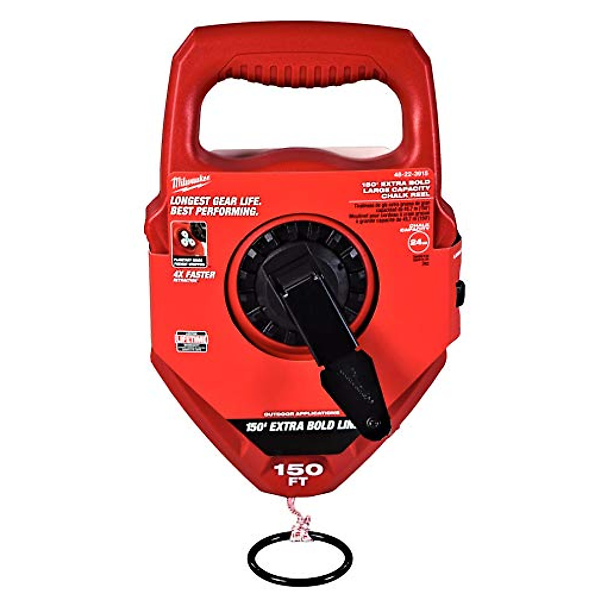Milwaukee 48-22-3915 150' Extra Bold Large Capacity Chalk Reel