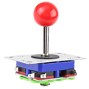 Arcade Joystick Zippy Joystick Classic 2/4/8 Way Game Joystick Ball Adjustable Competition Style Long Handle Joystick Happ Joystick for Arcade Gaming Cabinet Button Kit