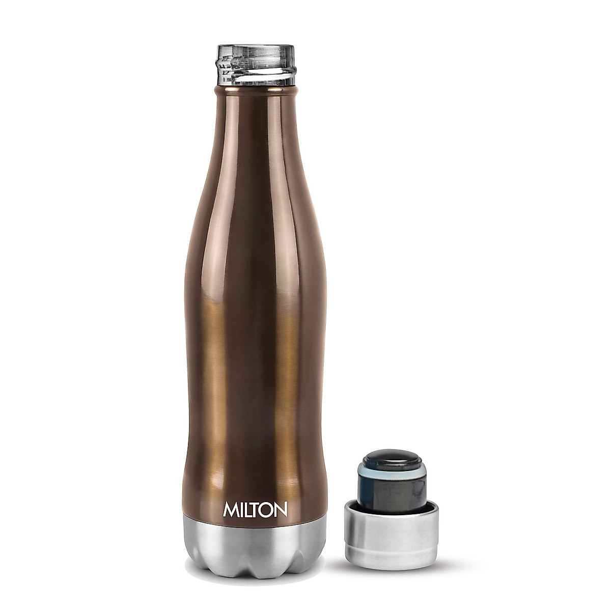 Milton Duke 1000 Thermosteel Hot and Cold Water Bottle, 920 ml, Coffee Brown