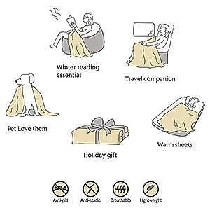 Casaphoria Luxury Chunky Knit Throw Blanket-Large Cable Knitted Soft Cozy Polyester Chenille Bulky Blankets for Cuddling up in Bed, on The Couch or Sofa,Home Decor, Gift, 50"x60",Pack of 1,Navy Blue