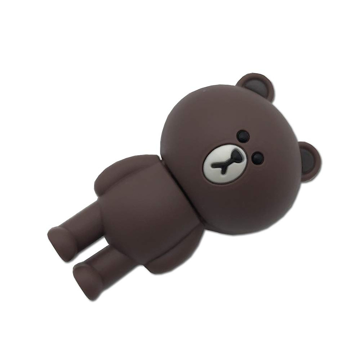 Novelty Standing Brown Bear Shape Design 16GB USB 2.0 Flash Drive Cute Memory Stick Stitch Thumb Drive Data Storage Pendrive Cartoon Jump Drive Gift