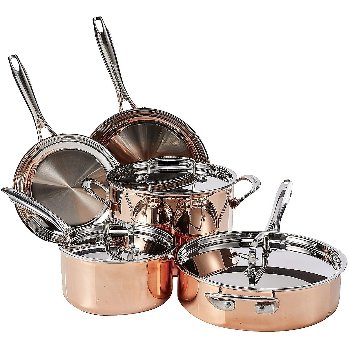Cuisinart - CTPP-8 Cuisinart Copper Collection Cookware Set, Medium