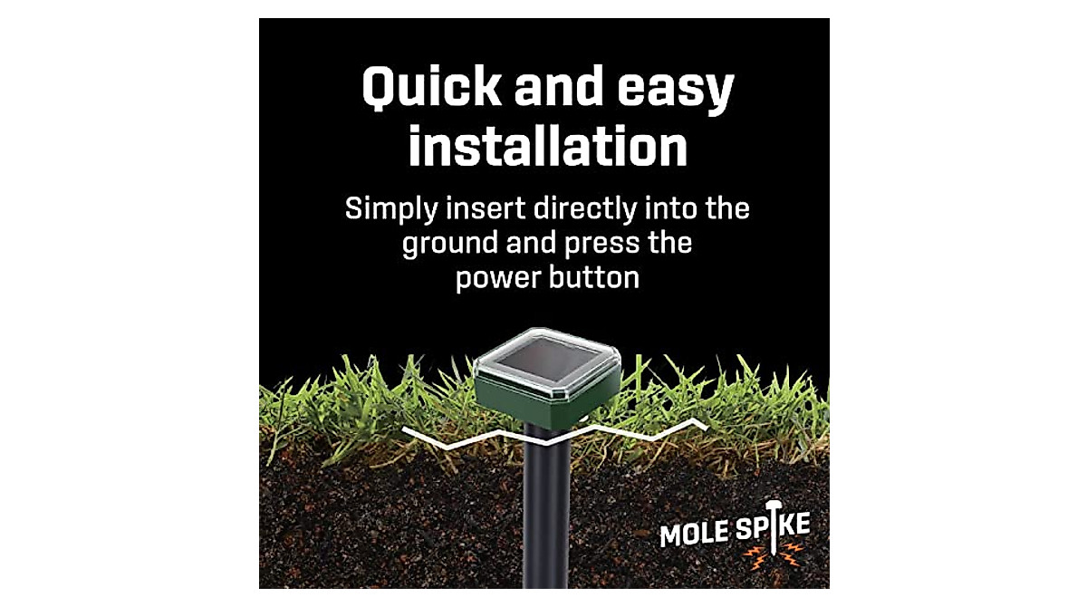 Exterminators Choice Ultrasonic Mole Spikes - 8 Pack