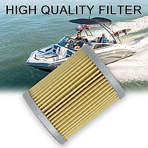 Coimoviol UF-10K Fuel Filter Water Separator Assembly Compatible with Marine Outboard Motor Mercury Yamaha Suzuki Tohastsu Outboard Engine, Universal Filter with Wrench and Extra Filter Element