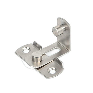 90 Degree Right Angle Lock for Locking Sliding barn Door Locks and latches Satin Chrome Door latches