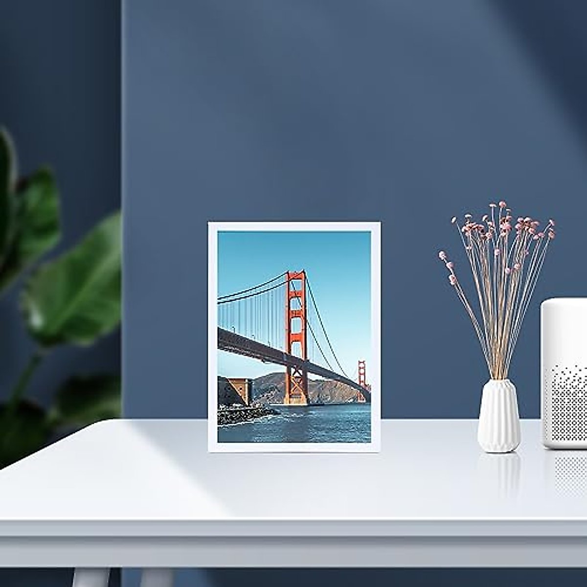 OMISHE 9x11 Picture Frame White for Wall Hanging or Tabletop, 9 x 11 Frame Wall Mounting Horizontally or Vertically, 9 by 11 Wall Gallery Photo Frame, White