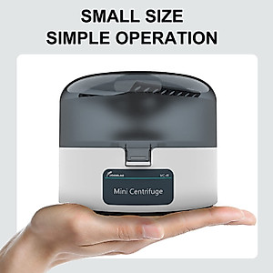 Mini Centrifuge Machine 4000RPM 0.2ml/1.5ml/2ml with 2-in1 Rotor Portable Lab Equipment Microcentrifuge Machine