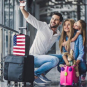 Nanmma Waterproof Shoe Box Bags Pouches Grunge American Flag for Travel Storage Organizer Bag