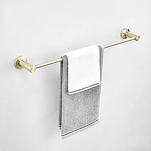 TiStm Towel Racks Towel Rail for Bathroom,Hand Towel Holder Bar Wall Mounted Hand Towel Bar Bathroom Towel Holder Kitchen Dish Cloths Hanger/Bath Towel Rack/a(Color:Single Rod)