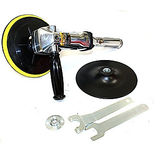 Vlastar Stainless Pneumatic Air Angle Polisher Buffer Variable Speed 1,500-2,600 RPM L89