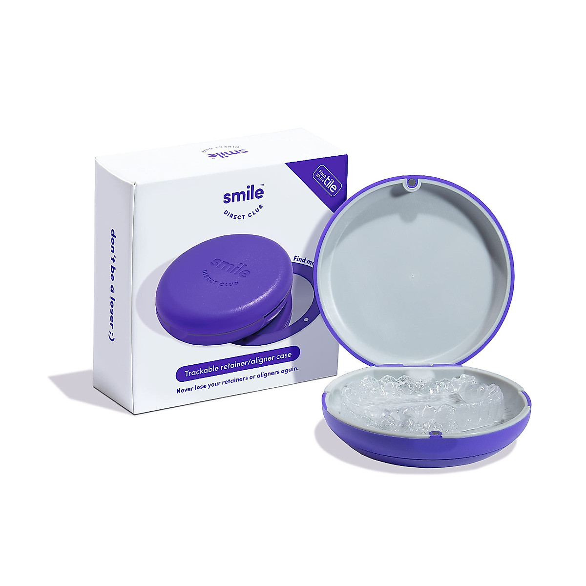 SmileDirectClub Trackable Retainer/Aligner Case Powered by Tile - Item Locator and Finder for Retainers and Aligners