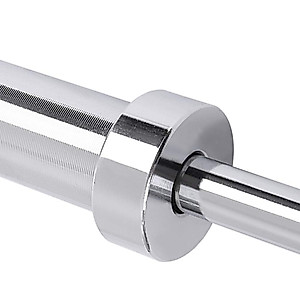 5Ft/6Ft/7Ft Olympic Barbell Weight Set 2 inch Bar Standard Weightlifting Bench Press Bar with 2 Clamps - Straight Bar Strength Training Bar, Barbell Bar Strength Home Gym Fitness Equipment