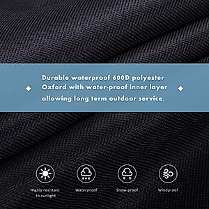 UNUN Window Air Conditioner Covers for Outside , Outdoor AC Unit Covers 25.5W x 17H x 21D inches